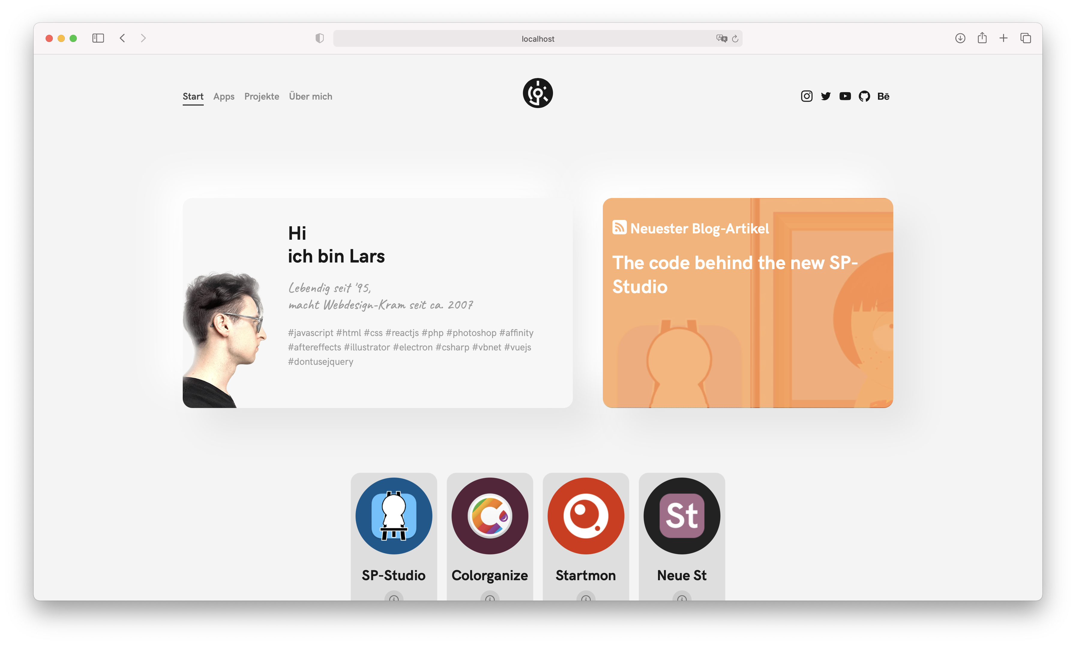 Updated layout for my website // LGK